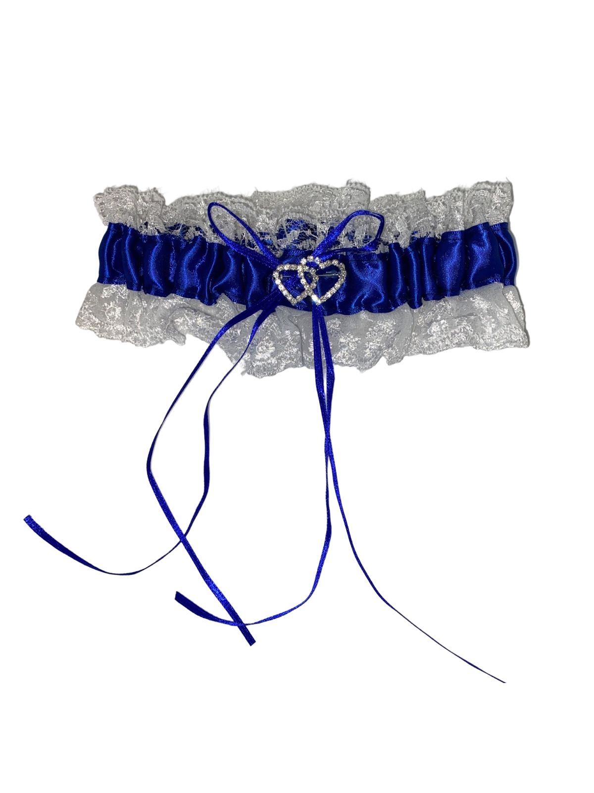 Bridal Garter – Royal Blue – Kays Bridal World